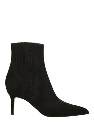 Veronica Beard Lisa Suede Ankle Boots Black