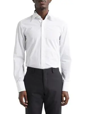 TOM FORD Slim Fit Cotton Poplin Button-up Shirt - Aw001 Optical White