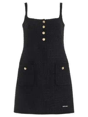 MIU MIU Tweed Wool-Blend Mini Dress