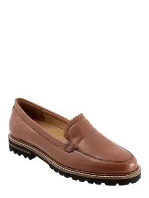 Trotters Trotters Fayth Leather Loafer Cognac/lug