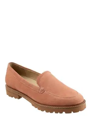 Trotters Trotters Fayth Leather Loafer Pale Pink Suede