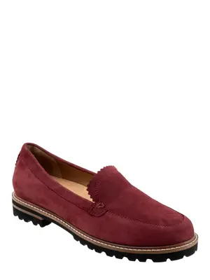 Trotters Trotters Fayth Leather Loafer Sangria Sue