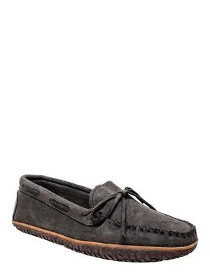 Minnetonka Tie Tread Loafer - Grey Ruff