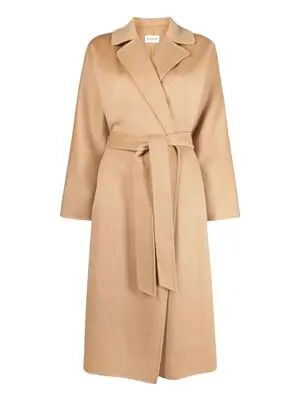 P.a.r.o.s.h Belted Wool Coat - Neutrals