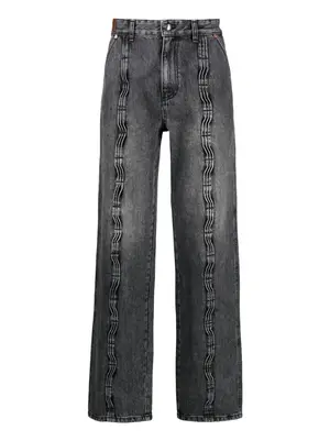 Andersson Bell Contrast-stitching Jeans - Grey