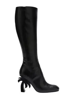 Palm Angels Palm-heel Leather Knee Boots - Black