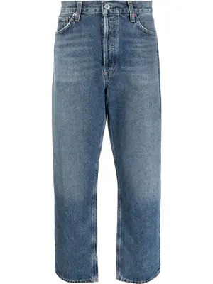 AGOLDE Mid-rise Straight-leg Jeans - Blue