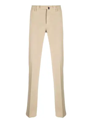 INCOTEX Pressed-crease Slim-cut Chinos