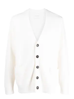 BALLANTYNE V-neck Wool Cardigan - White