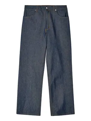 Eckhaus Latta Mid-rise Wide-leg Jeans - Blue