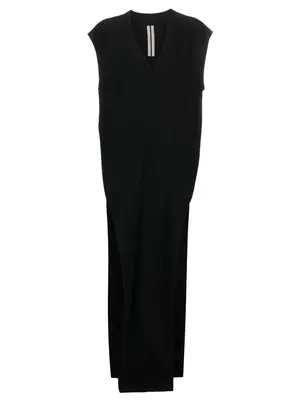 Rick Owens V-neck Maxi Dress - Black