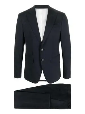 Dsquared2 Single-breasted Wool Suit - Blue