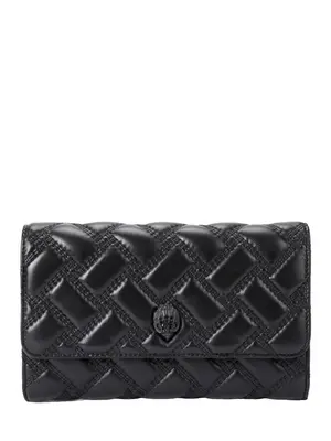 Kurt Geiger Kensington Chain Quilted Clutch - Black
