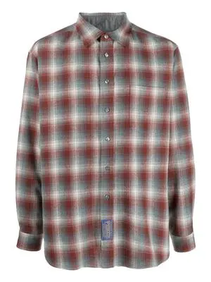 MAISON MARGIELA X Pendleton Checked Wool Shirt - Red