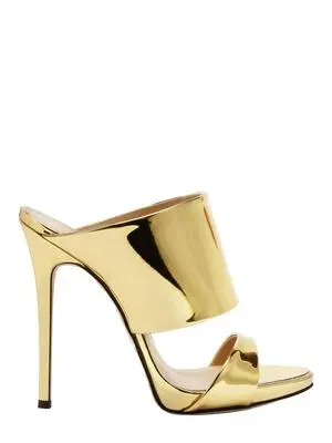 GIUSEPPE ZANOTTI 120mm Andrea Metallic Sandals - Gold