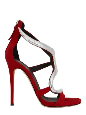 GIUSEPPE ZANOTTI Venere 120mm Stiletto Sandals - Red