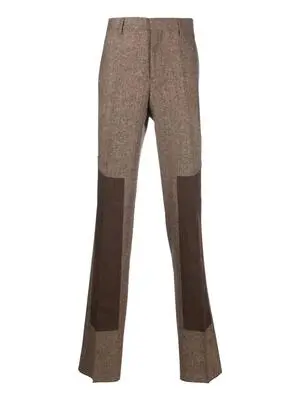 Moschino Tailored-cut Panelled Trousers - Brown