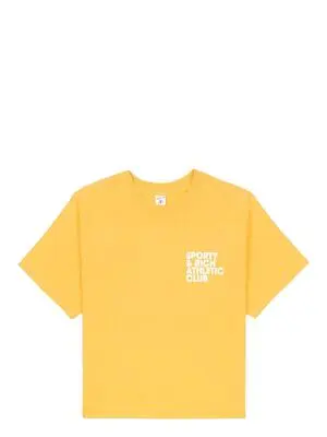 SPORTY & RICH Logo-print Cropped T-shirt