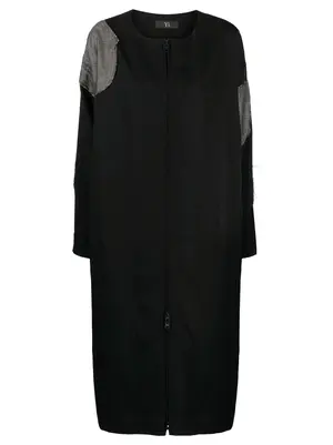 Y’s Zip-up Midi Dress - Black
