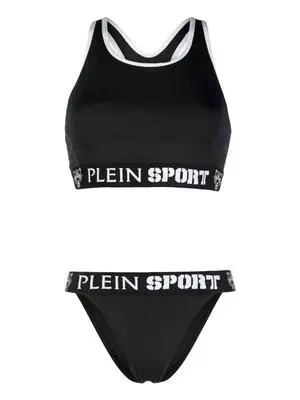 PLEIN SPORT Baroque Tiger Bikini Set - Black