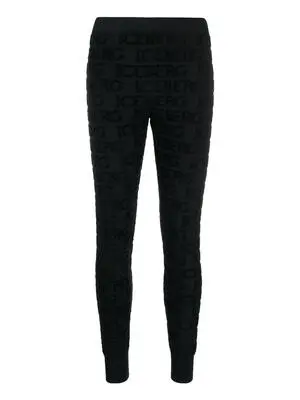 Iceberg Logo-appliqué Tonal-design Leggings - Black
