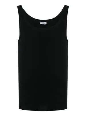Dolce & Gabbana Ribbed-knit Tank Top - Black