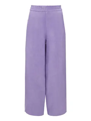 JW Anderson Drawstring-hem Wide-leg Trousers - Purple