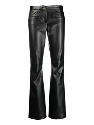 DOROTHEE SCHUMACHER Dorothee Schumacher Mid-Rise Faux-Leather Flared Trousers