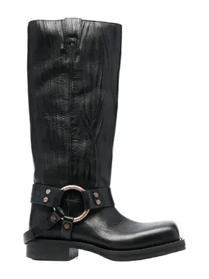 Acne Studios 30mm Knee-high Leather Boots - Black