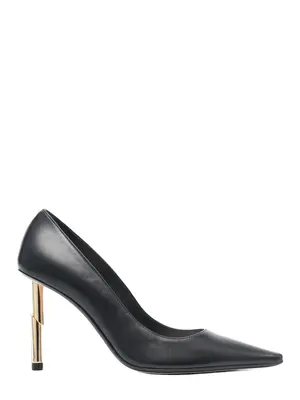 LANVIN Metallic-heel Pointed-toe Pumps - Black