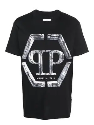 Philipp Plein Ss Pp Glass Cotton T-shirt - Black