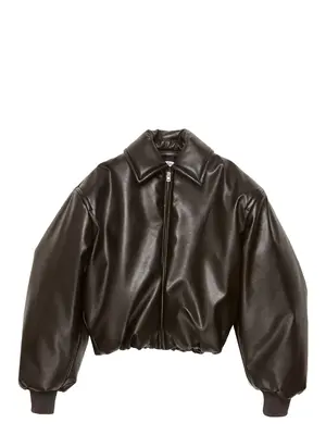 Acne Studios Acne Studios Coated Bomber Jacket Brown