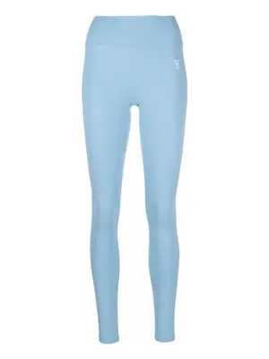 SPORTY & RICH Runner Logo-print Leggings - Blue