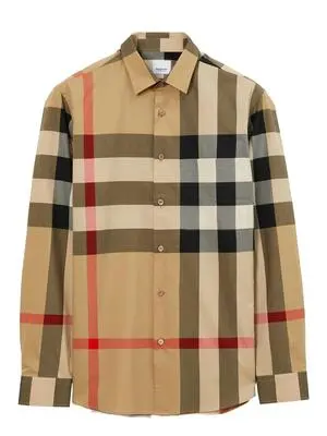 BURBERRY Checkered Cotton Shirt