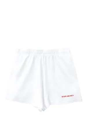 SPORTY & RICH Disco Terry Shorts - White