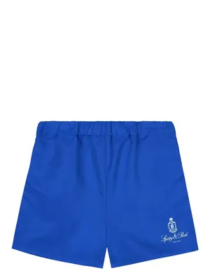 SPORTY & RICH Logo-print Shorts - Blue