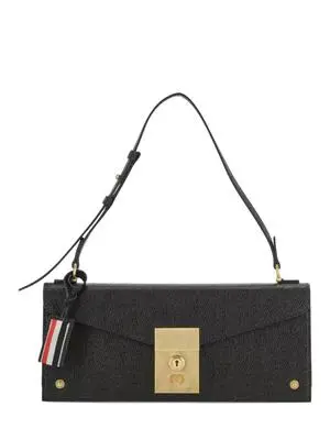 Thom Browne Mrs. Thom Leather Shoulder Bag - Black