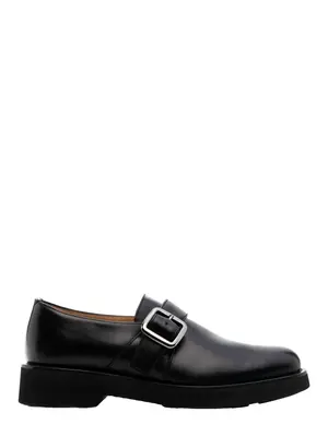 Church's Buckled Polished-leather Loafers - Black