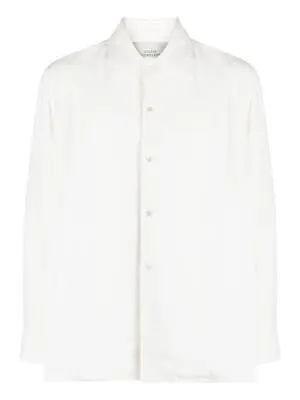 Studio Nicholson Long-sleeve Straight-hem Shirt - White