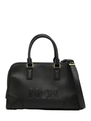Mcm Aren Boston Bag - Black
