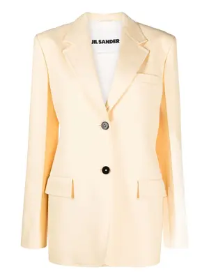 JIL SANDER Cotton-twill Blazer - Yellow