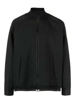 Sacai High-neck Zip-up Jacket - Black