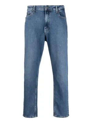 Calvin Klein Patch Tapered Jeans - Blue