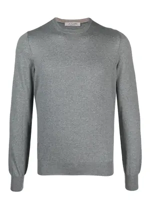 FILERIA Round-neck Virgin Wool Sweater - Grey