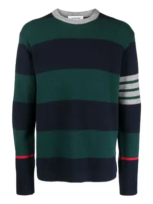 Thom Browne Rugby Jacquard Jumper - Green