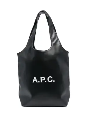 A.P.C. A.P.C. Ninon Logo-Print Tote Bag
