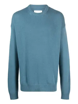 JIL SANDER Crew-neck Cashmere Jumper - Blue
