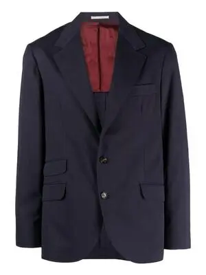 BRUNELLO CUCINELLI Single-breasted Cotton Blazer