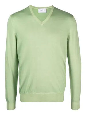 D4.0 Virgin Wool Jumper - Green