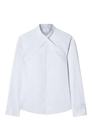 Off-White Crossover-strap Cotton Shirt - Blue
